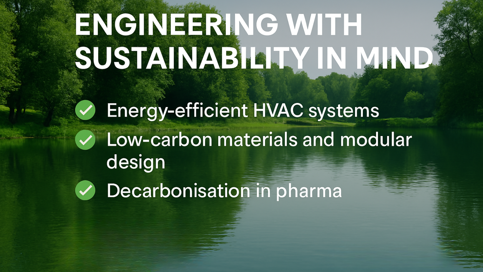 Designing for Decarbonisation: A Sustainable Engineering Journey in Pharma - Scitech